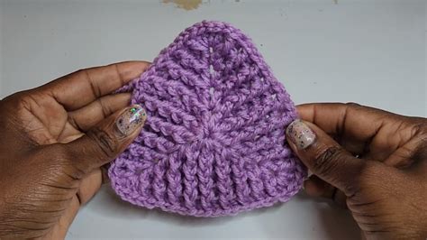 Crochet 3d Triangle Motif Crochet Triangle Youtube
