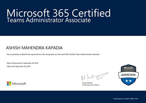Ashish Kapadia On Linkedin Microsoft 365 Certified Teams Administrator