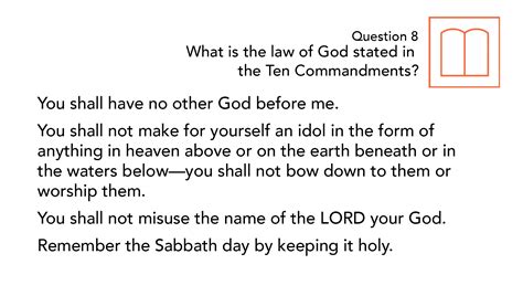 Law Of God Ten Commandments