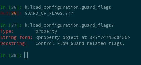 Accessing Load Configuration Guard Flags Return An Unknown GUARD CF