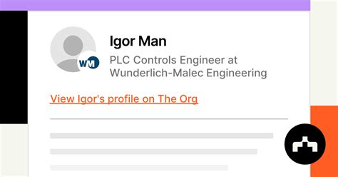 Igor Man Plc Controls Engineer At Wunderlich Malec Engineering The Org