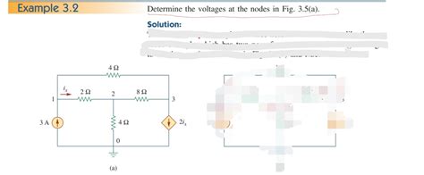 Solved Determine The Voltages At The Nodes In Fig A Chegg