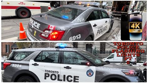 TPS Multiple Angles Of Flashing Lights Compilation Part In Toronto Canada IPhone Pro Max