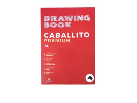 Block Dibujo Caballito Premium A gr hojas Papelería Trazos