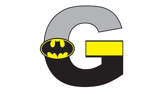 Alfabeto Personalizado Batman Arte Para Toda A Festa