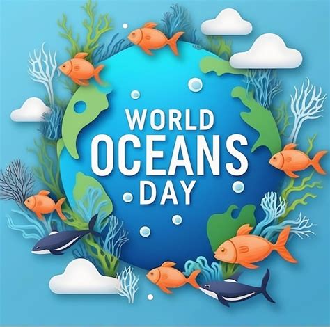 World Ocean Day Social Media Post Banner Save Our Oceans World Oceans