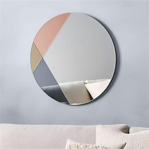 China Customized Decorative Tinted Wall Mirror Clear Colored Glass