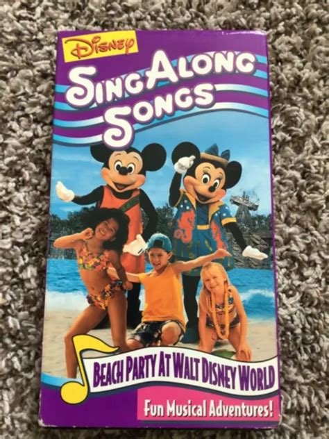 DISNEYS SING ALONG Songs Beach Party At Walt Disney World VHS WORKS EUR