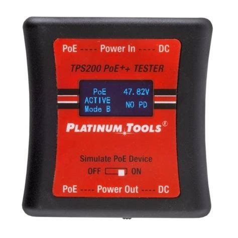 Platinum Tools TPS200C Pocket-Sized PoE Tester