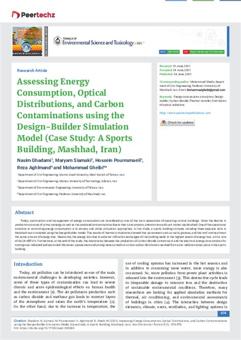 Pdf Assessing Energy Consumption Optical Distributions And Carbon Contaminations Using The