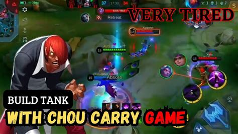 CHOU BUILD TANK CARRY THE GAME MLBB YouTube