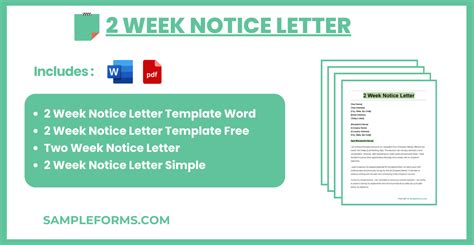 Nursing Resignation Letter 2 Week Notice Template