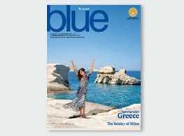 Blue Magazine Das Schöne Milos Aegean Airlines