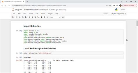 Completed Task 4 Sales Prediction With Python Chika Francisca