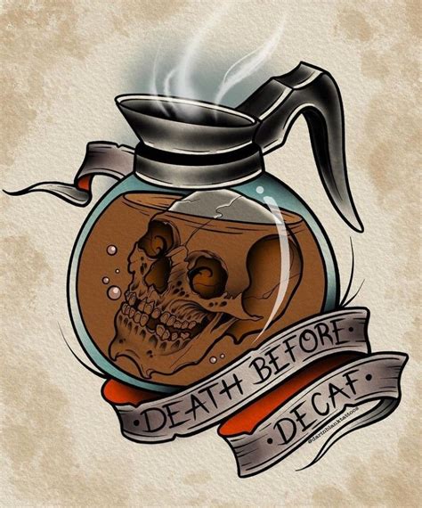 Death Before Decaf Sticker Death Before Decaf Artofit