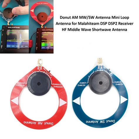 2 Pcs Donut Vhf Uhf Fm Mini Loop Antenna 400m 470mhz 80m 150mhz Sma