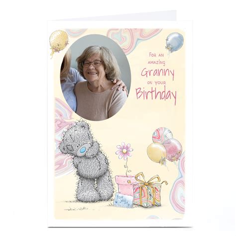 Buy Photo Tatty Teddy Birthday Card Floating Balloons Amazing Granny