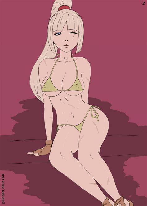 Rule 34 2020 Aqua Eyes Big Breasts Bikini Blonde Hair Brown Gloves Cesar Secktor Dragunov