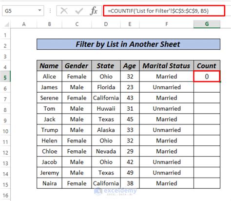 how to filter by list in another sheet in excel 2 methods exceldemy