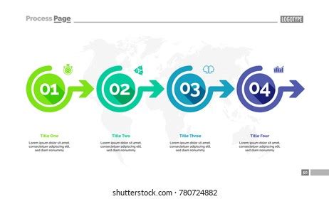 Four Options Workflow Slide Template Stock Vector Royalty Free Shutterstock