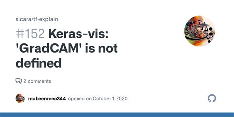 keras vis gradcam is not defined · issue 152 · sicara tf explain