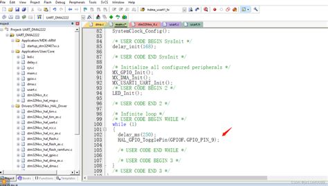 【无标题】hal库stm32f407zgt6实现串口空闲中断联合dma中断接收数据，dma非中断模式发送数据stm32f4 串口空闲中断