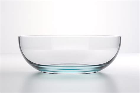 A Clear Glass Bowl With A Clear Rim Premium Ai Generated Image