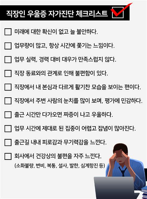 연휴가 다 끝났네 직장인 우울증 자가진단법 아주경제