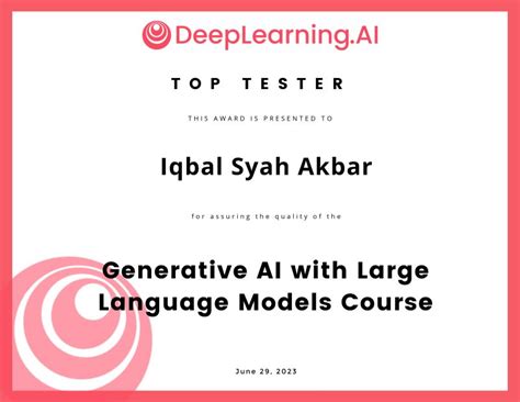 deeplearning ai llm machinelearning iqbal syah akbar