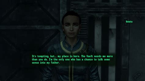Fallout 3 Amata Is Staying In The Vault By Spartan22294 On Deviantart