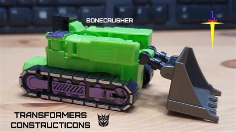 Transformers Decepticons Constructicons Bone Crusher Bulldozer Youtube