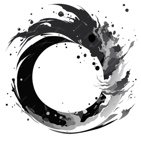 Artistic Gray Watercolor Splash Effect Template Vector Illustration