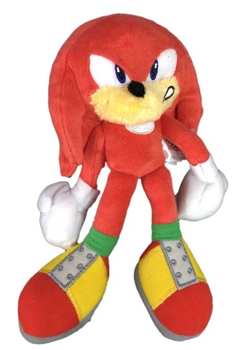 Plush Toy Sonic The Hedgehog Modern Knuckles 8 Inch Angry