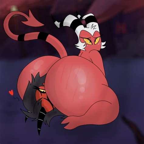 Rule 34 Anal Anthro Ass Big Butt Bodily Fluids Demon Duo Facesit Facesitting Female Helluva