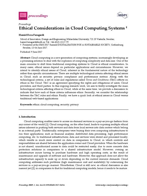 Cloud Computing Research Paper Pdf Service Level Agreement Cloud Computing