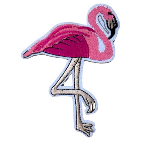 Flamingo Tropische Strijk Embleem Patch Megamooinl