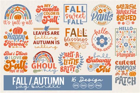 Fall Autumn Svg Bundle Graphic By Happy Svg Club Creative Fabrica