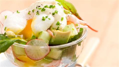 Pocherat ägg med majonnäs räkor och avokado Allt om Mat