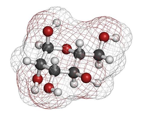 甘露糖（d — 甘露糖）糖分子 葡萄糖准分子 原子被表示为球体，采用常规颜色编码：氢 库存例证 插画 包括有 氧气 果子 188471284