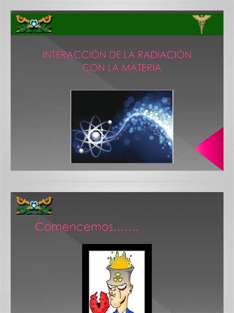 Interaccion De La Radiacion Con La Materia Pdf Electrón Radiación