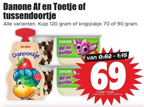 Danone Af En Toetje Of Tussendoortje Aanbieding Bij Dirk
