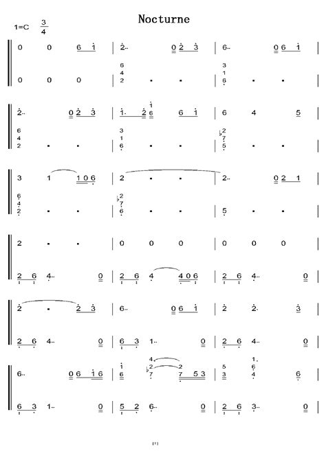 Nocture神秘园乐队 初学者c调简易版 钢琴双手简谱 钢琴简谱 钢琴谱word文档在线阅读与下载无忧文档