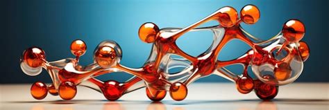 Premium AI Image Threedimensional Scale Representation Of Molecules