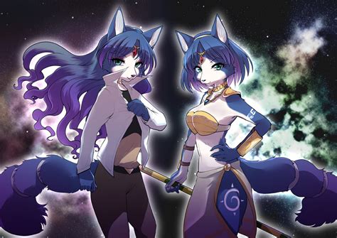 216872 Safe Artist Yukina Namagaki Krystal Star Fox Canine Fox