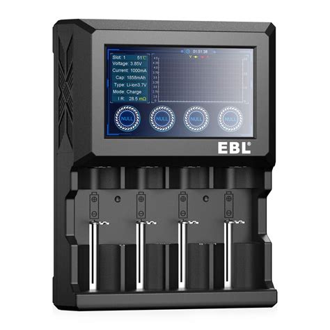 Ebl Universal Battery Charger With Lcd Touching Screen Discharge Test