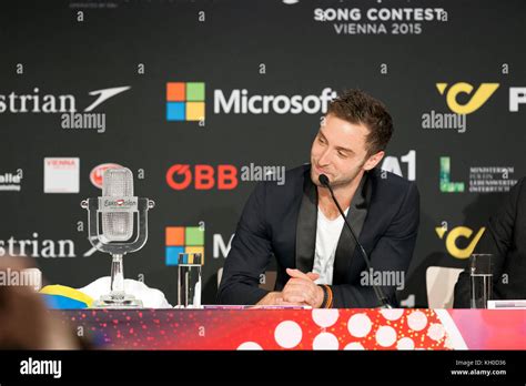 Eurovision Song Contest Winner Måns Zelmerlöw From Sweden Gives A
