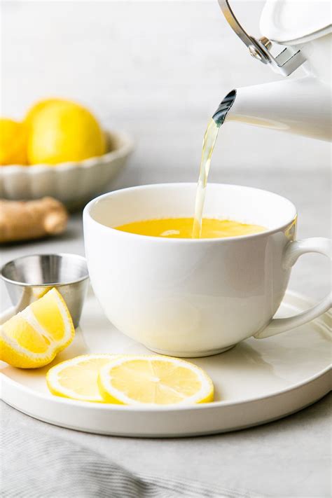 Lemon Ginger Detox Tea Recipe Healthy Immune Boosting Tsv