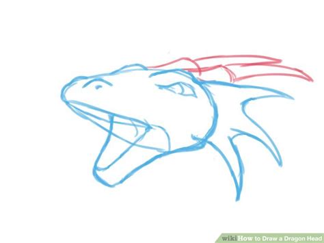 How To Draw A Dragon Head With Pictures WikiHow How To Draw A Dragon Head With Pictures WikiHow