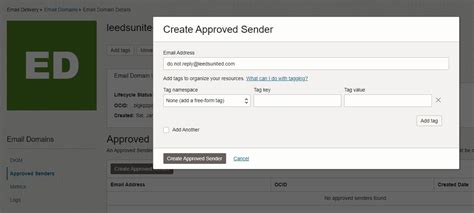 Configuration Of Oracle Cloud Email Delivery Service For Emailing With Apex