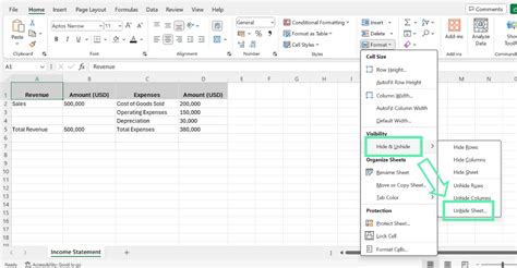 How To Hide And Unhide Worksheets In Excel Downloadable Template